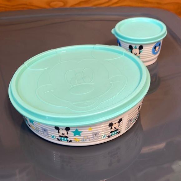 Tupperware | Kitchen | Tupperware Mickey Mouse Disney 4 Piece Set ...